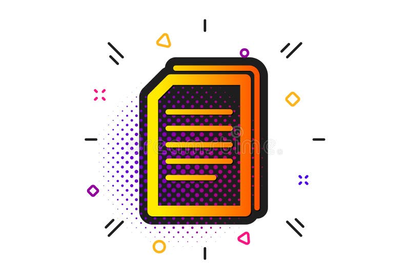 Copy Documents Icon. File Sign. Vector Stock Vector - Illustration of ...