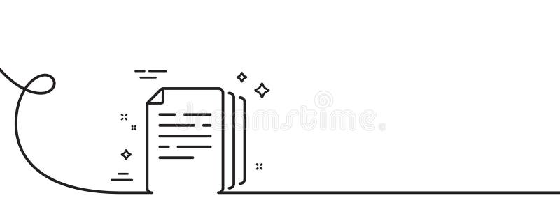 Copy Documents Line Icon. Doc File Duplicates Sign. Continuous Line ... Copy Documents Line Icon. Doc File Duplicates Sign. Continuous Line ...