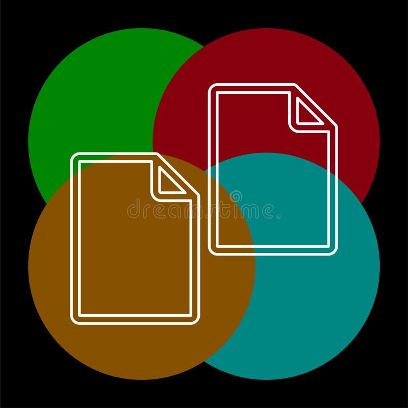 Copy or Duplicate Document Icon Stock Vector - Illustration of paper ... Copy or Duplicate Document Icon Stock Vector - Illustration of paper ...