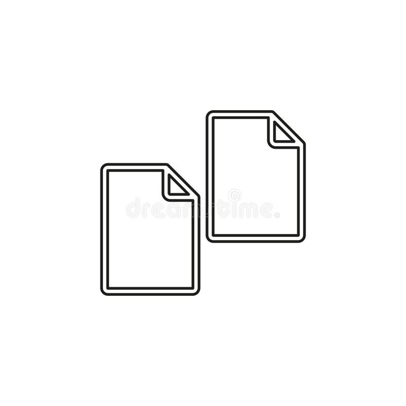Copy or Duplicate Document Icon Stock Vector - Illustration of design ...