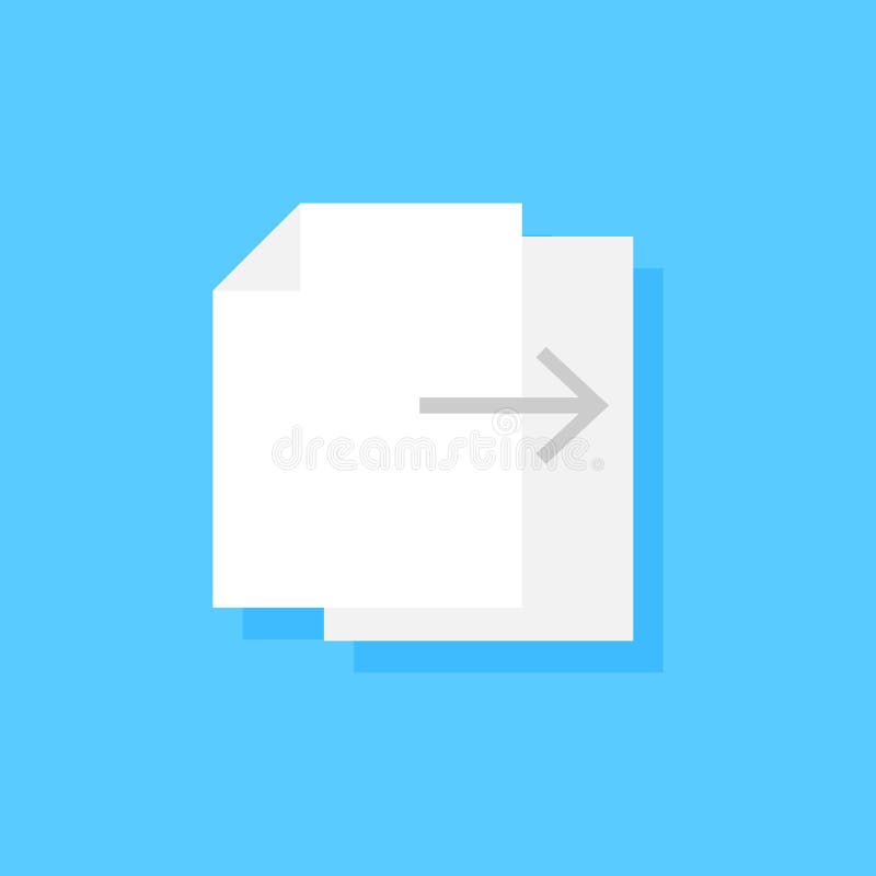 Copy or Duplicate Flat Icon, Vector and Illustration Stock Vector ...