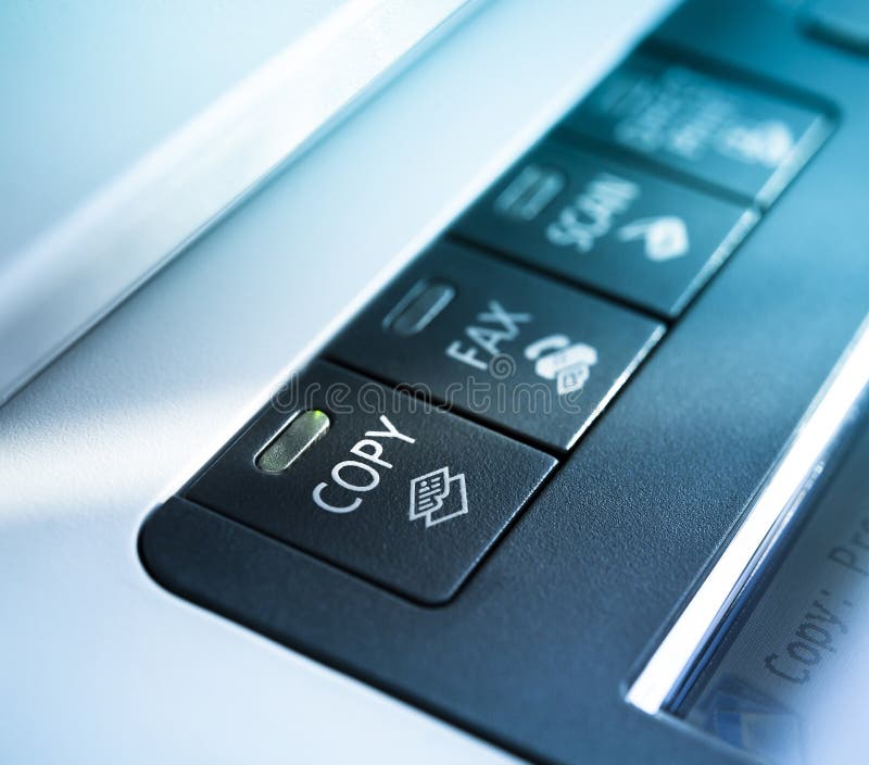 Copy and fax button stock photo. Image of closeup, electronic - 39129432