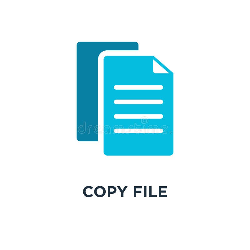Copy File Icon. Document Concept Symbol Design, Vector Illustrat Stock ...