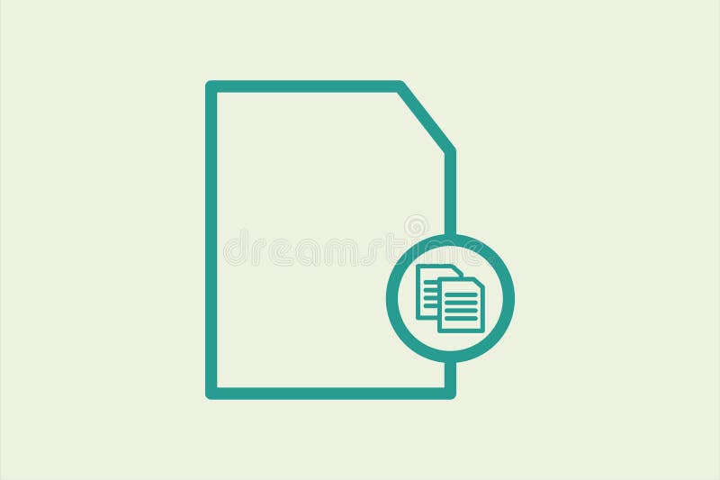 Copy File Icon. Icon Related To UI Elements. Suitable for Web Site, App ...