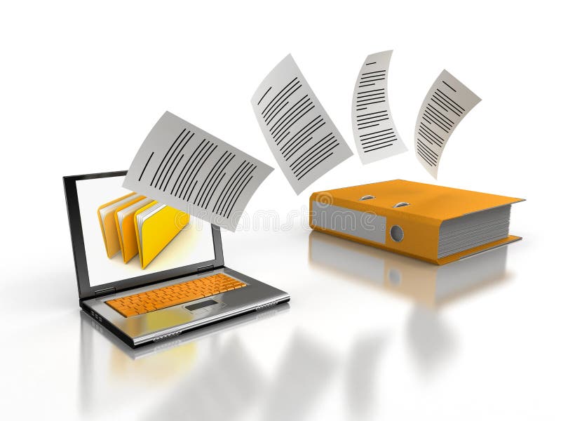Computer Files stock illustration. Illustration of base - 22406466