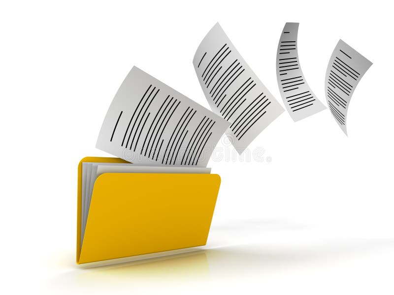 Folder and data stock illustration. Illustration of file - 18004865