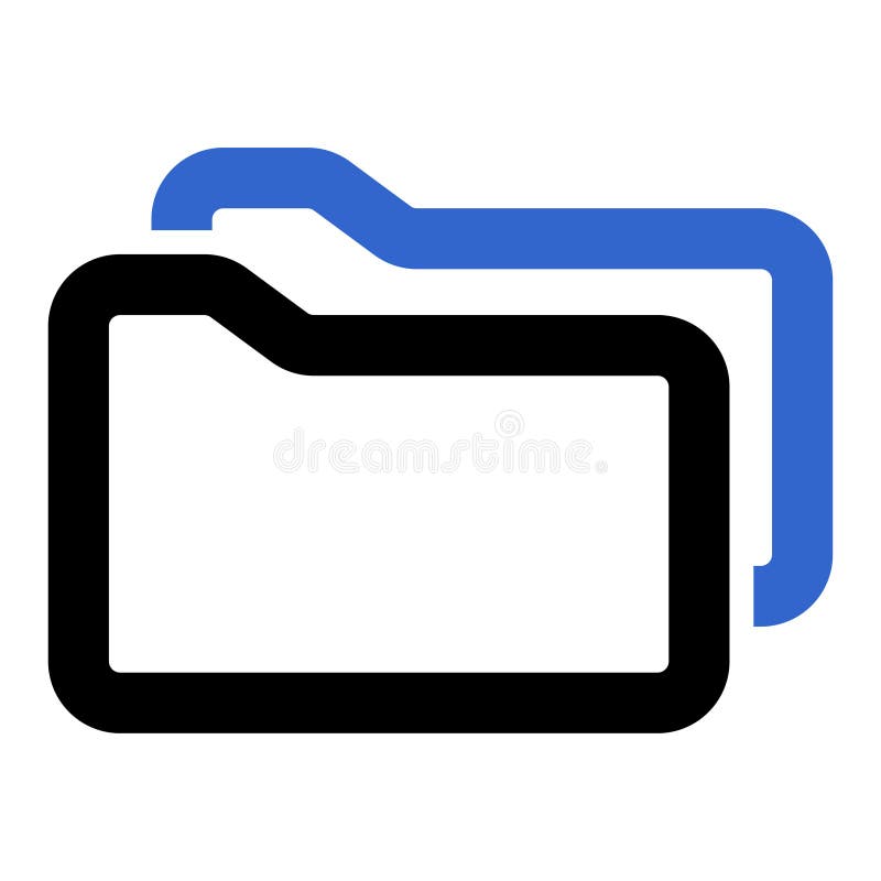 Copy Folder Icon Design Vector Stock Vector - Illustration of storage ...