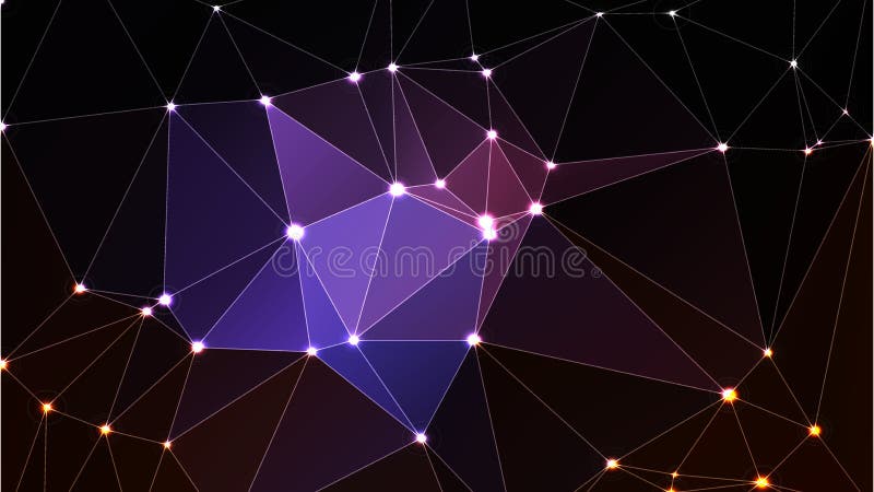 Illustration Tech Abstract Banner. Empty Space for Your Text Stock ...