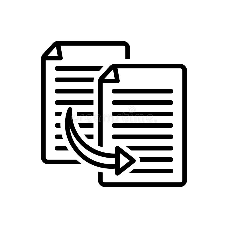 Duplicate File Symbol Concept. Flat and Isolated Eps Illu Stock Vector ...