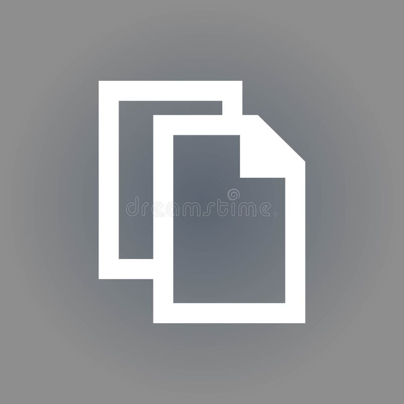 Copy Icon Stock Vector Illustration Flat Design Stock Vector ...