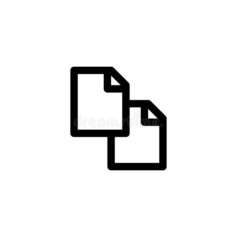 Copy Icon stock vector. Illustration of design, logo - 181806574