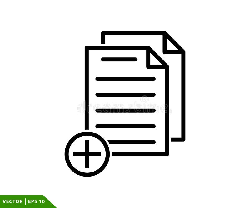 Copy Icon Vector Logo Design Template Stock Vector - Illustration of ...