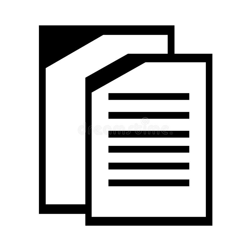 Copy Icon Vector Sign and Symbol Isolated on White Background, Copy ...