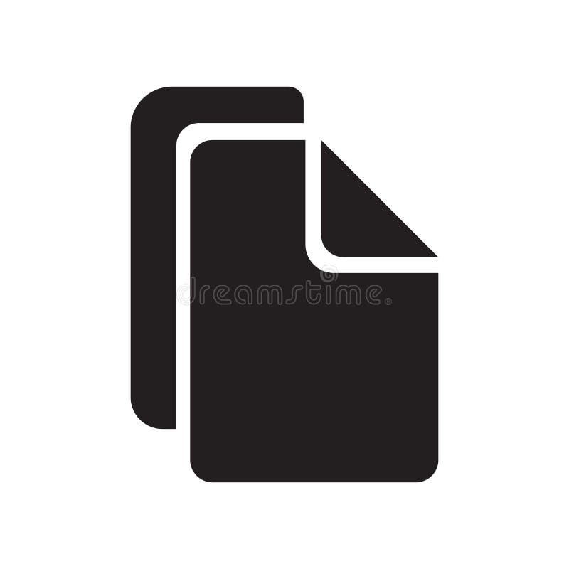 Copy Icon Vector Isolated on White Background, Copy Sign , Line Stock ...