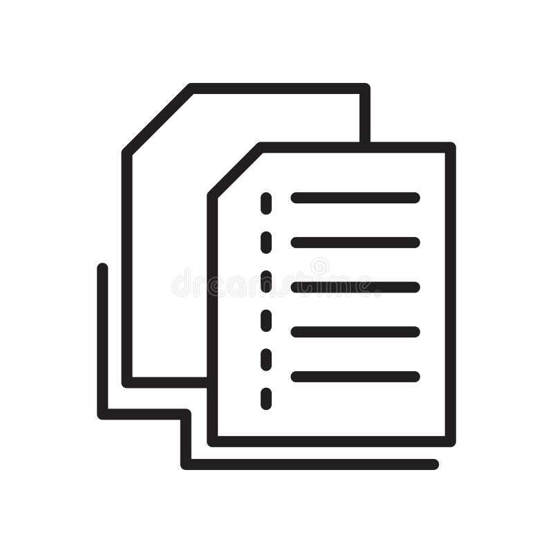 Copy Icon Vector Sign and Symbol Isolated on White Background, Copy ...