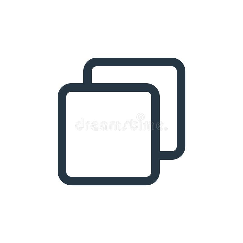 Copy Icon Vector from User Interface Concept. Thin Line Illustration of ...