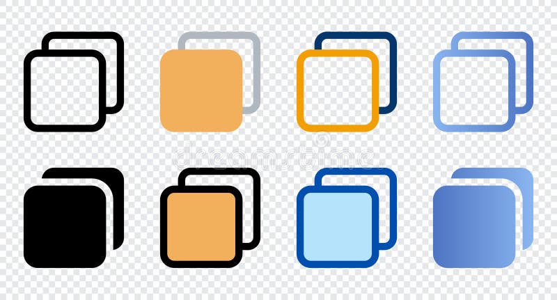 Copy Icons in Different Style. Copy Icons. Different Style Icons Set ...