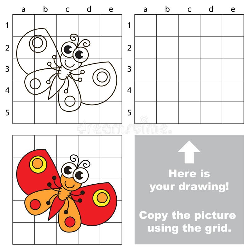 Butterfly. Drawing Tutorial. Stock Vector - Illustration of drawing ...