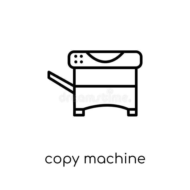 Copy Machine Icon. Trendy Modern Flat Linear Vector Copy Machine Stock ...