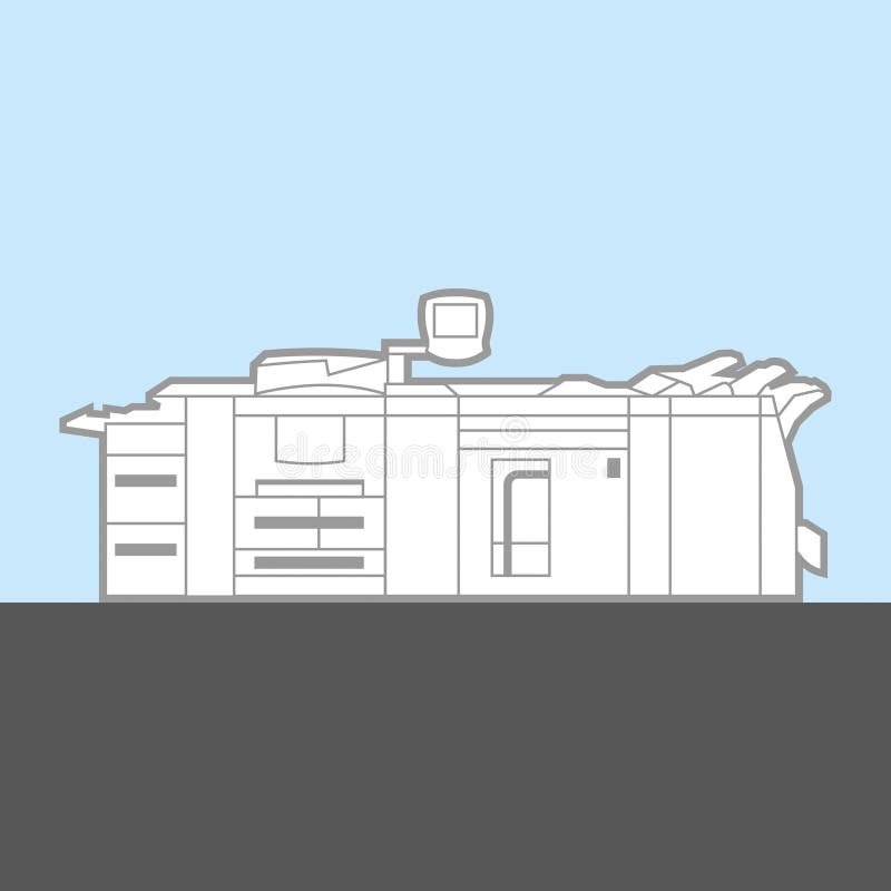 Copy machine stock vector. Illustration of laser, multifunction - 63385706