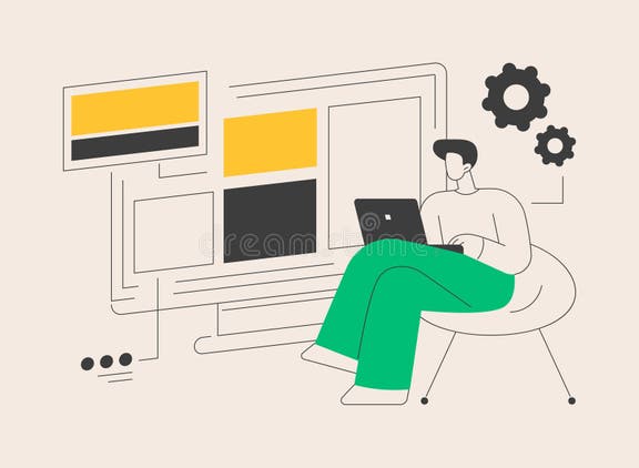 Copy Optimization Abstract Concept Vector Illustration. Stock Vector - Illustration of business ...