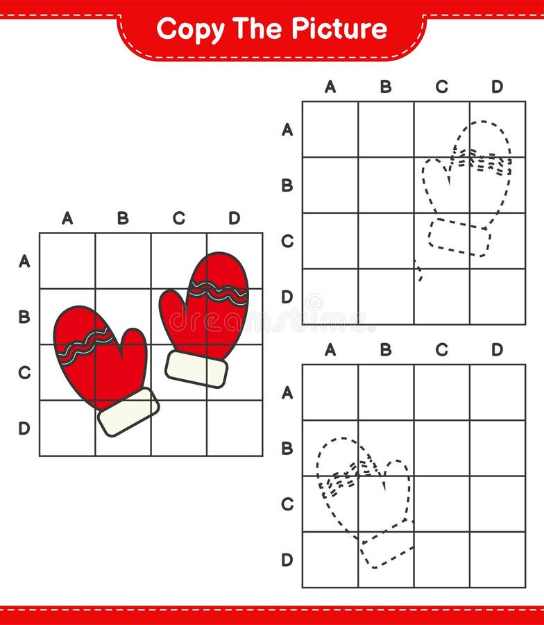 Copy the Picture, Copy the Picture of Christmas Bell Using Grid Lines ...