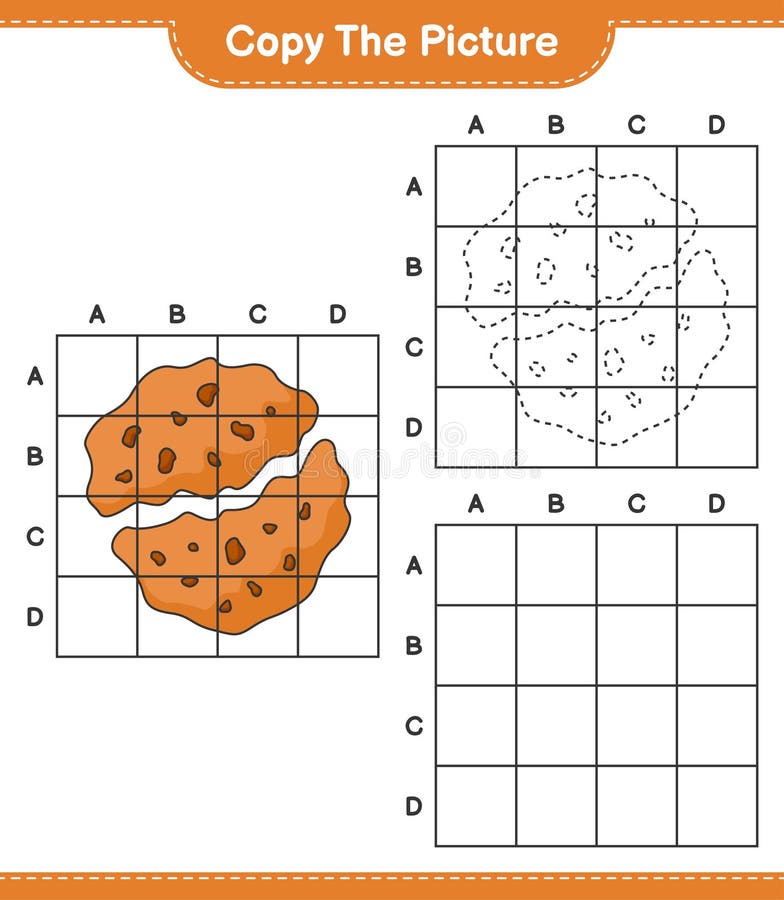 Copy the Picture, Copy the Picture of Cookie Using Grid Lines ...