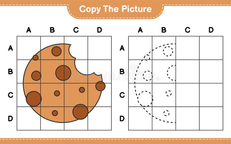 Copy the Picture, Copy the Picture of Cookies Using Grid Lines ...
