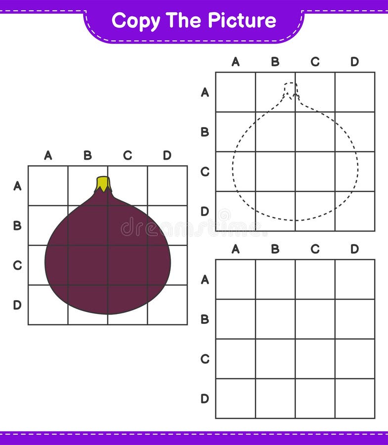 Copy the Picture, Copy the Picture of Fig Using Grid Lines. Educational ...