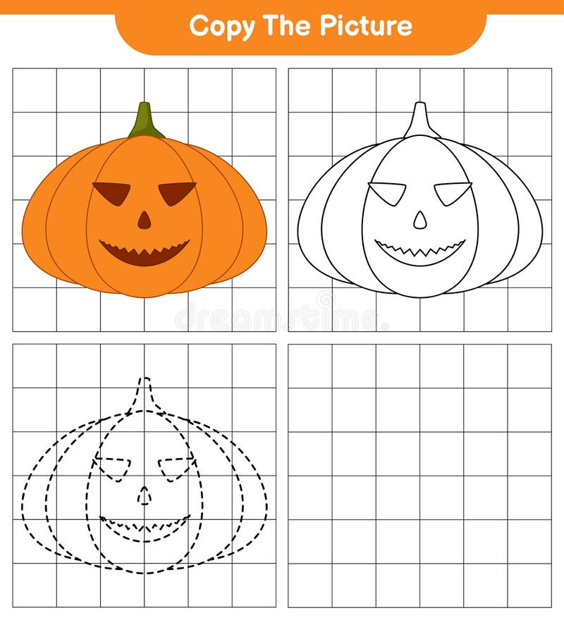 Copy the Picture, Trace and Color, Educational Children Game, Printable ...