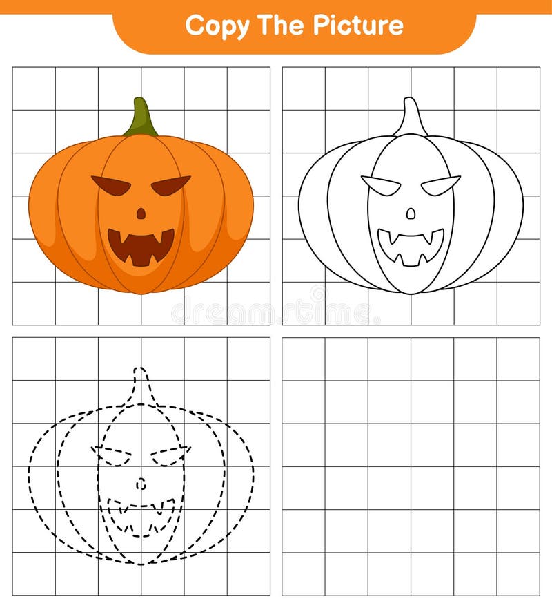 Copy the Picture, Trace and Color, Educational Children Game, Printable ...