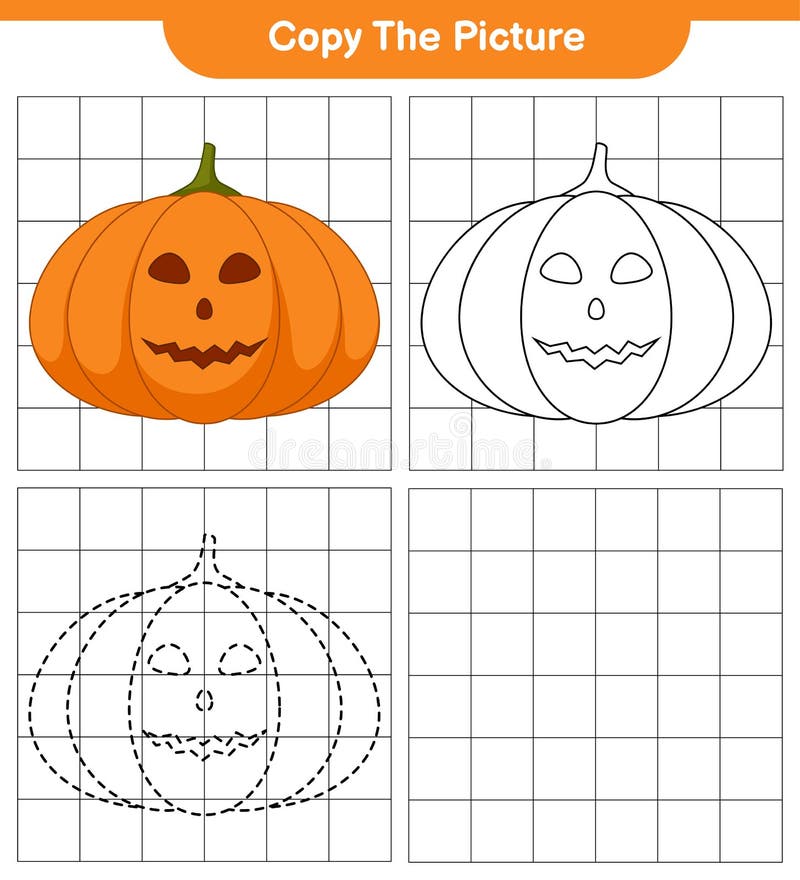 Copy the Picture, Trace and Color, Educational Children Game, Printable ...