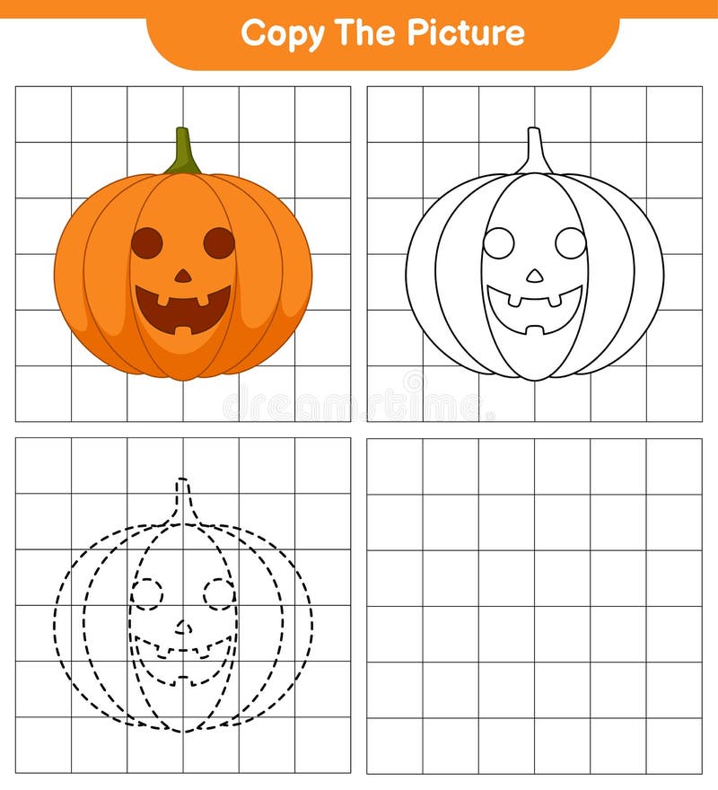 Copy the Picture, Trace and Color, Educational Children Game, Printable ...