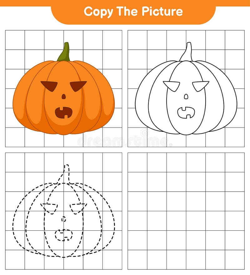 Copy the Picture, Trace and Color, Educational Children Game, Printable ...