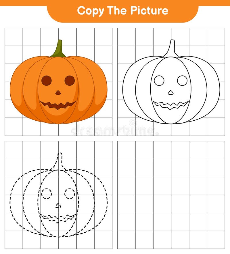 Copy the Picture, Trace and Color, Educational Children Game, Printable ...