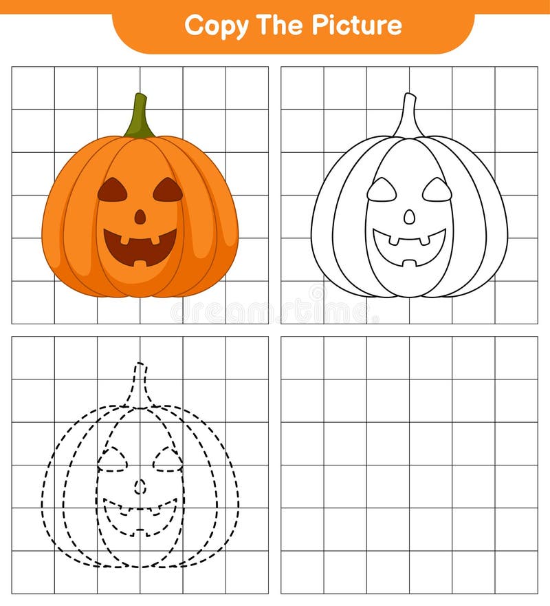 Copy the Picture, Trace and Color, Educational Children Game, Printable ...