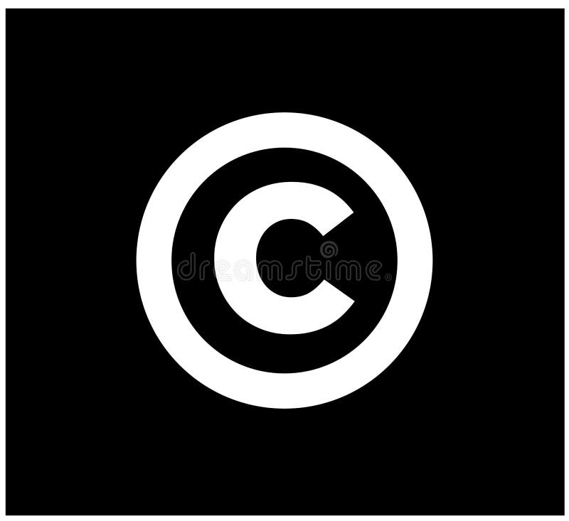 Copy right stock illustration. Illustration of sign, round - 330642