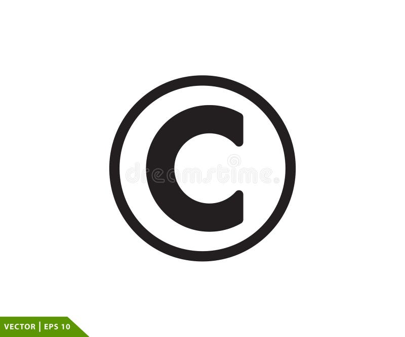 Copy Right Icon Vector Logo Design Template Stock Vector - Illustration ...