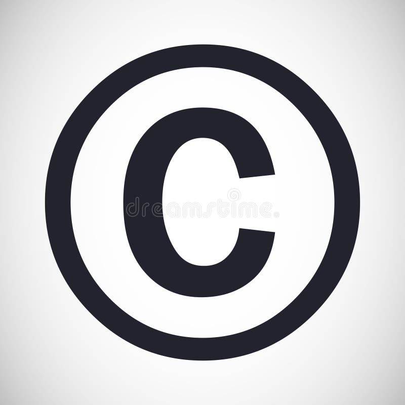 Copy Right Symbol stock illustration. Illustration of copy - 2803848