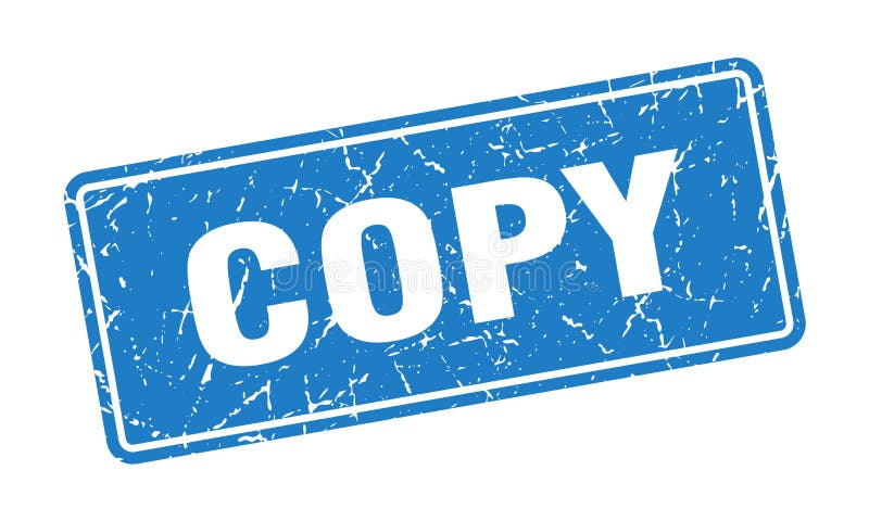 Copy Sign. Copy Grunge Stamp Stock Vector - Illustration of white, copy ...