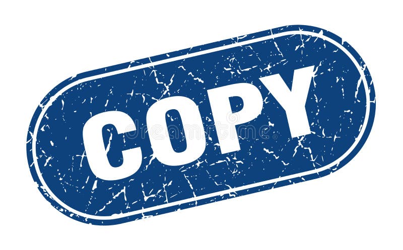 Copy Sign. Copy Grunge Stamp Stock Vector - Illustration of sticker ...