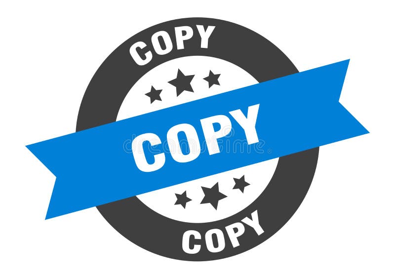 Copy Sign. Copy Grunge Stamp Stock Vector - Illustration of insignia ...