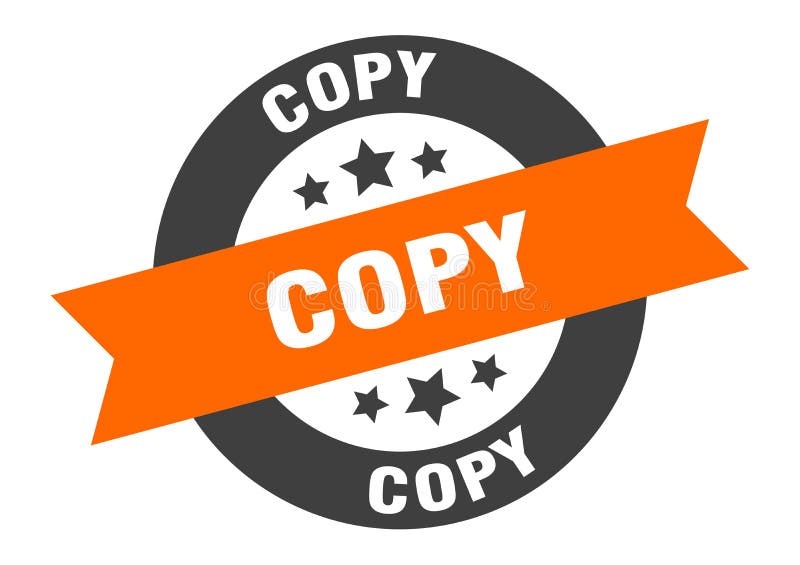 Copy Sign. Copy Grunge Stamp Stock Vector - Illustration of insignia ...
