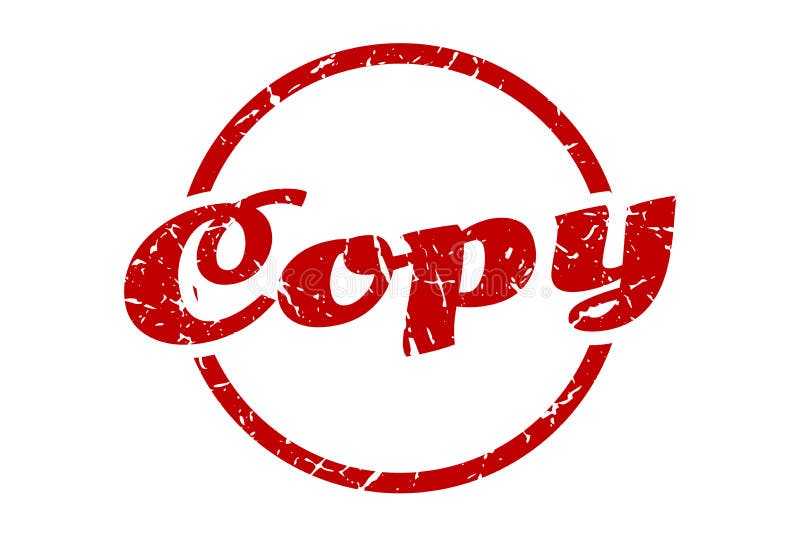 Copy Sign. Copy Round Vintage Stamp Stock Vector - Illustration of ...