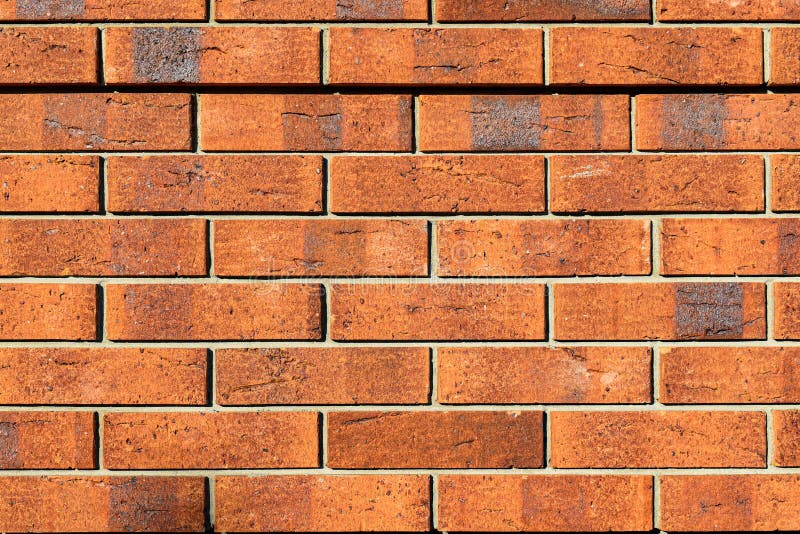 Brick Wall Background. Decorative Brickwork from a Smooth New Brick ...
