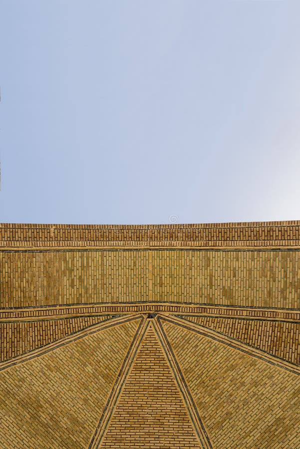 Copy Space.Bottom View of Poi Kalon Mosque Stock Image - Image of ...