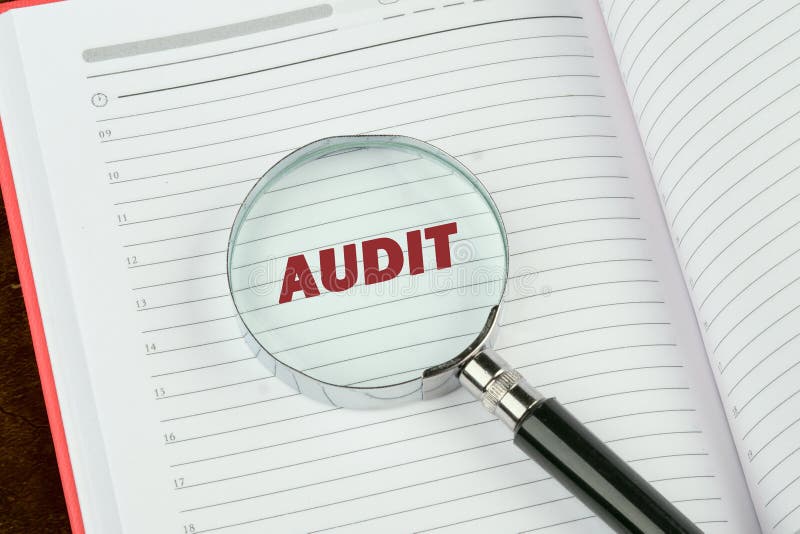 Copy Space and Business Concept. a Word AUDIT Written through a ...