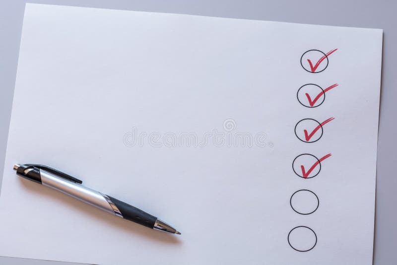 To Do List is Ticked after Completing a Task Stock Photo - Image of ...