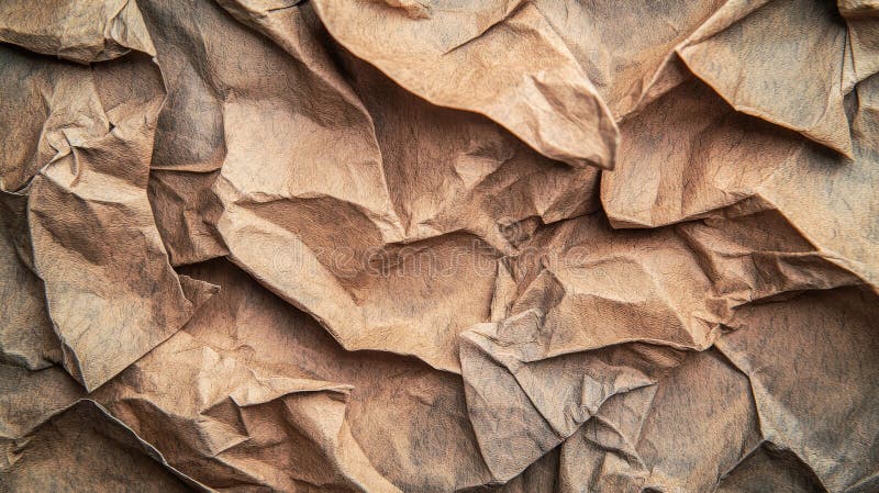 Copy Space on a Crumpled Wet Craft Paper Background Stock Image - Image ...