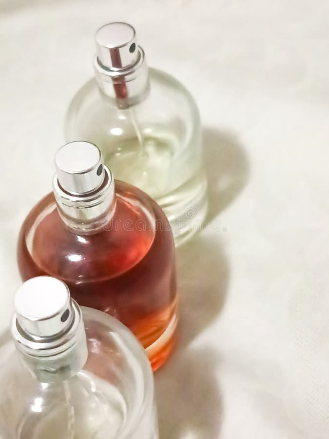 3 Identical Bottles with Spray Nozzles Stock Image - Image of room ...